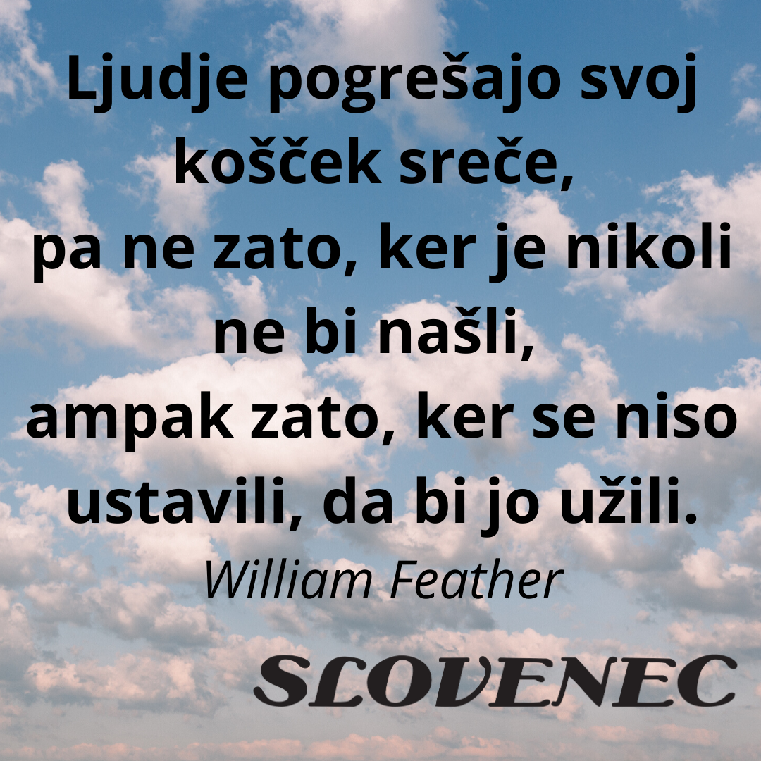 Misel dneva - Slovenec